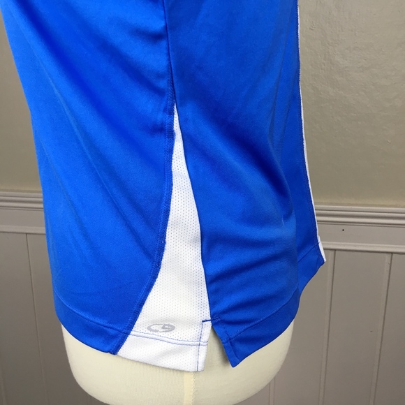 Champion | Tops | Champion Blue White Long Sleeve Workout Top Medium ...
